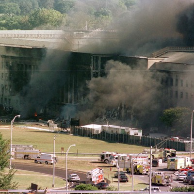 pentagon crashing